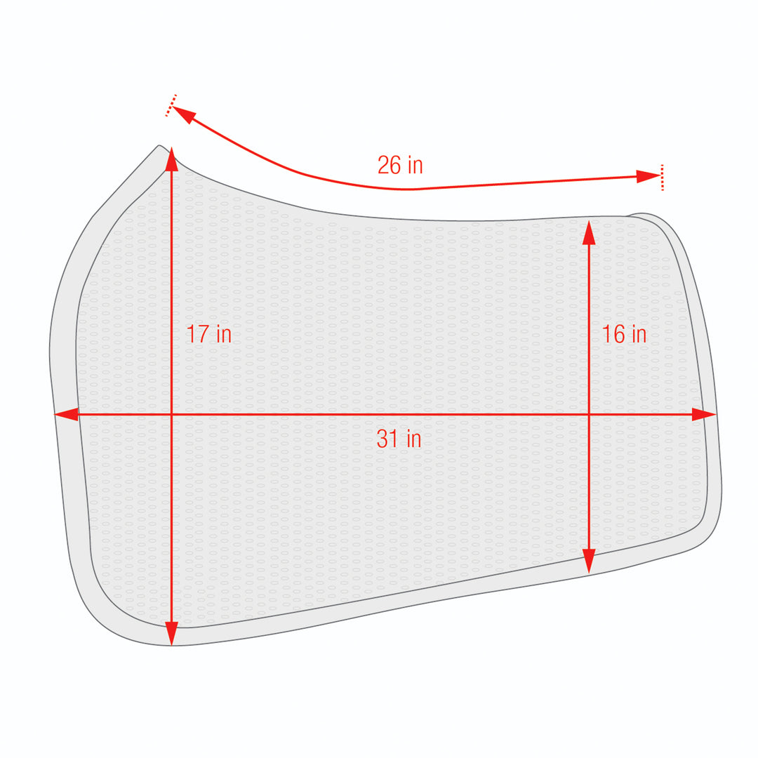 3D Mesh Western Saddle Pad – Equine Comfort Products