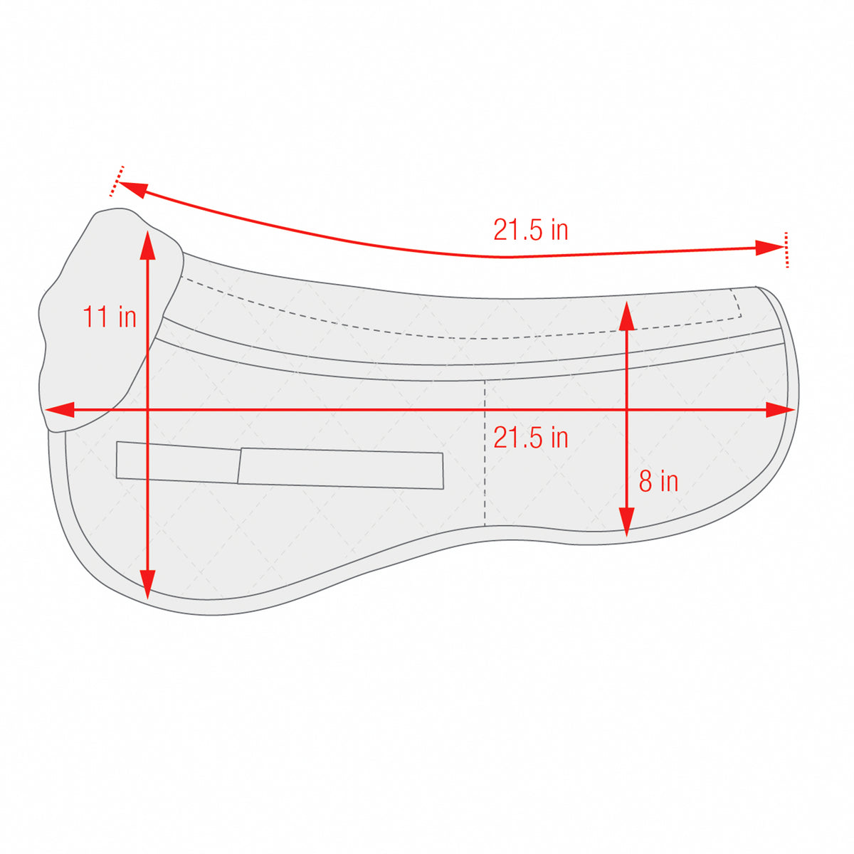 Classic Wool Half Pad – Equine Comfort Products